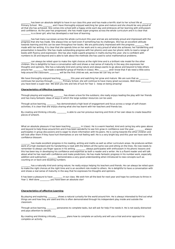 Two report examples - EYFS | Teaching Resources Two report examples - EYFS | Teaching Resources