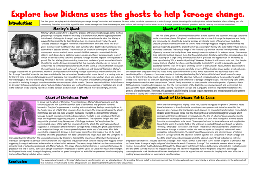 How the ghosts help to change Scrooge's attitudes and behaviour ...