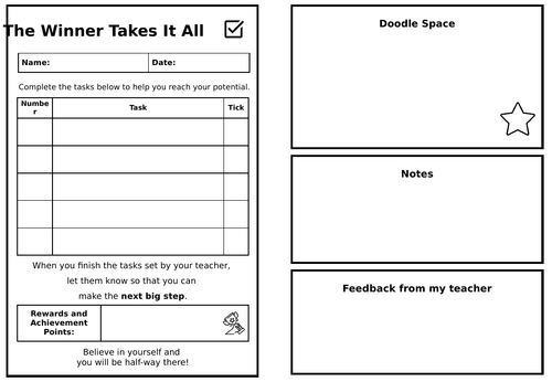 Checklist of Tasks | Teaching Resources