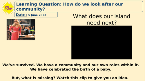 The Island Lesson 5- Law | Teaching Resources