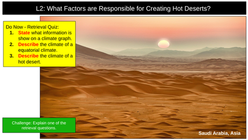 Hot Desert Causes | Teaching Resources