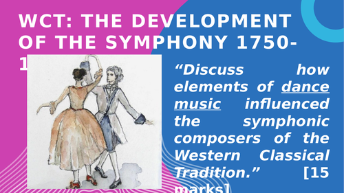 The Development of the Symphony: Dance Elements REVISION | Teaching ...