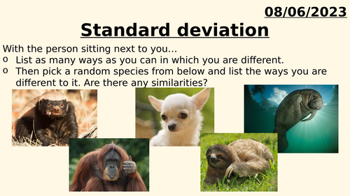 Aqa A Level Biology Standard Deviation Teaching Resources