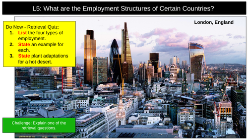 Employment Structure | Teaching Resources