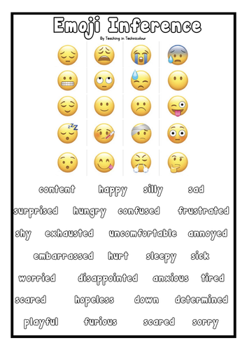 Emoji Inference | Teaching Resources Emoji Inference | Teaching Resources