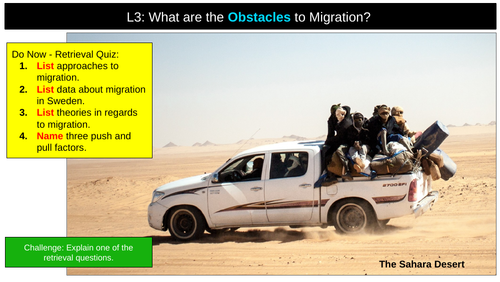 Migration Obstacles | Teaching Resources