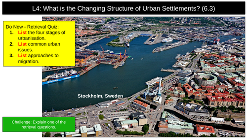 Urban Settlements Structure | Teaching Resources