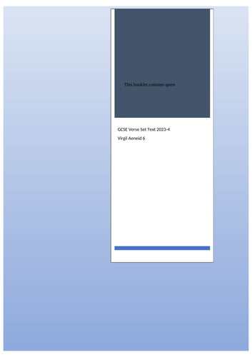 GCSE Latin 2023-24 Aeneid Book 6 Questions | Teaching Resources GCSE Latin 2023-24 Aeneid Book 6 Questions | Teaching Resources
