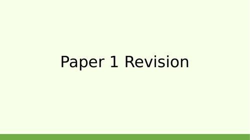 AQA Combined Chemistry Paper 1 Revision booklet & ppt Resource ...