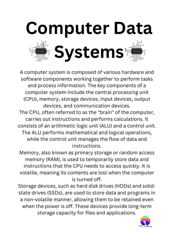KS3 computer Data Systems | Teaching Resources KS3 computer Data Systems | Teaching Resources