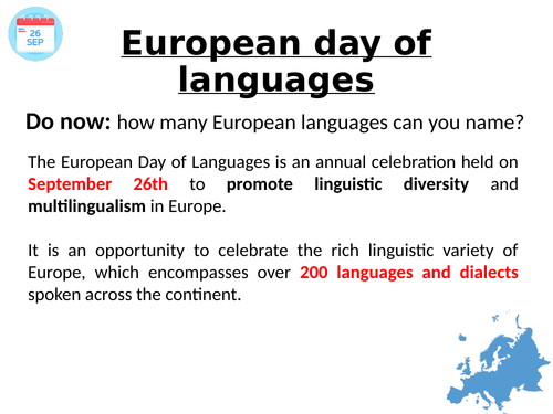 European day of languages bundle of activities | Teaching Resources
