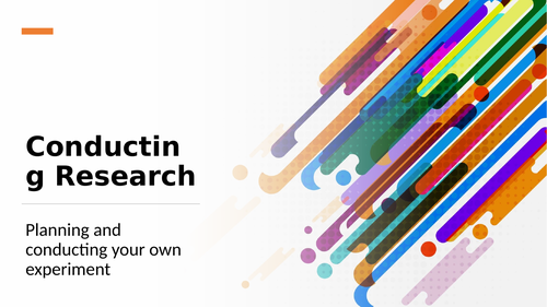 Research Methods: Conducting your own psychological experiment ...