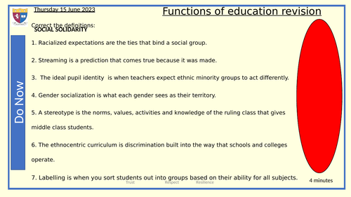 AQA Sociology internal and external factors affecting achievement ...