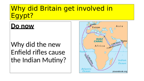 AQA GCSE Migration Why did Britain get involved in Egypt? | Teaching ...