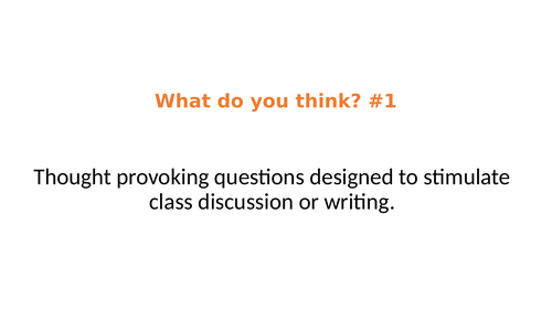 What do you think? #1 Philosophical Questions for today's world ...