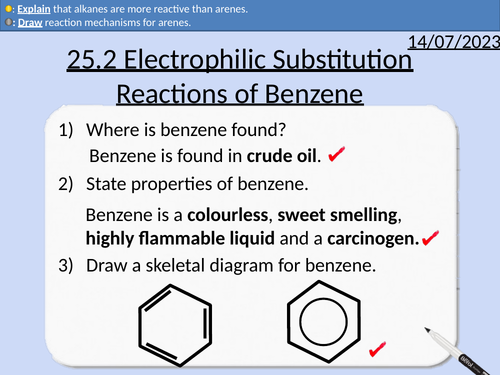 A Level Chemistry: Electrophilic Substitution Reactions of Benzene ...
