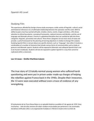 las 13 rosas EXTENSIVE REVISION NOTES INCLUDING MOCK EXAM QUESTIONS ...