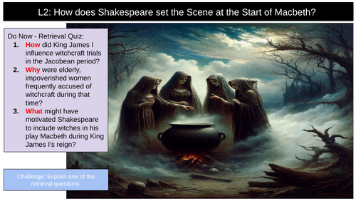 Macbeth Setting the Scene | Teaching Resources