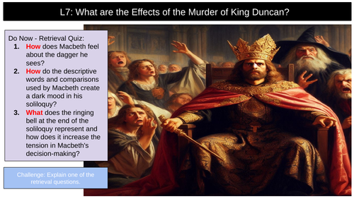 King Duncan Effects Murder | Teaching Resources