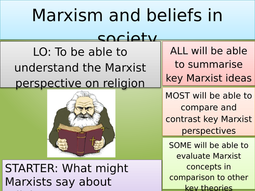 Marxism - Beliefs in society lesson and worksheet | Teaching Resources