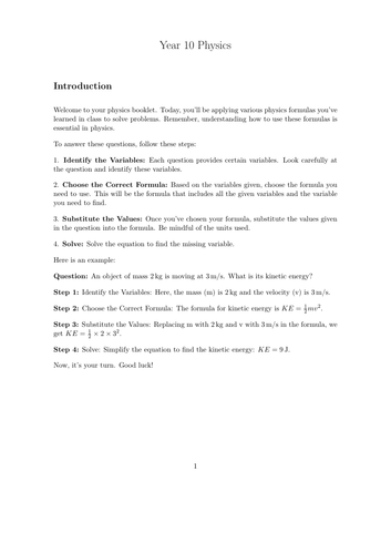 Ideal GCSE Physics Cover Work | Teaching Resources Ideal GCSE Physics Cover Work | Teaching Resources
