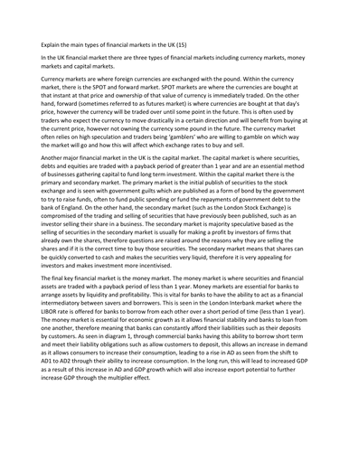 Explain the types of Financial Market (15) | Teaching Resources Explain the types of Financial Market (15) | Teaching Resources