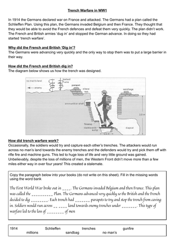 Ww1 Worksheets