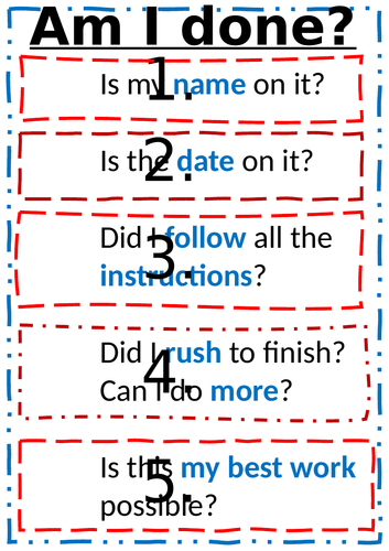 Am I done? | Teaching Resources