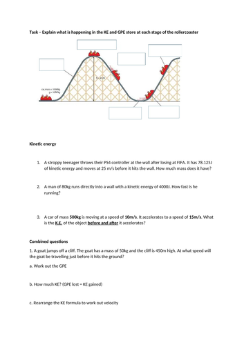 Kinetic energy stores - GCSE PHYSICS | Teaching Resources