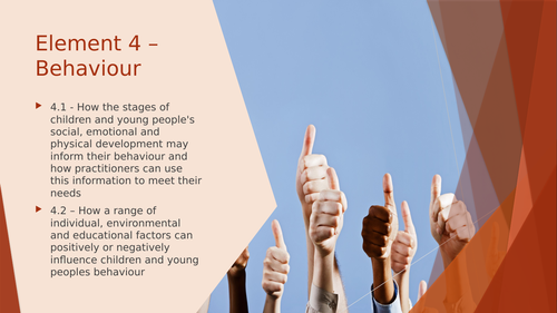 T Level Education and Childcare Element 4 Behaviour FULL PACKAGE ...