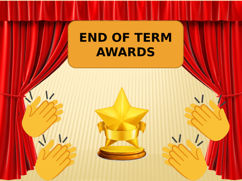 Fun End Of Term / Year Awards Ceremony On PPT | Teaching Resources