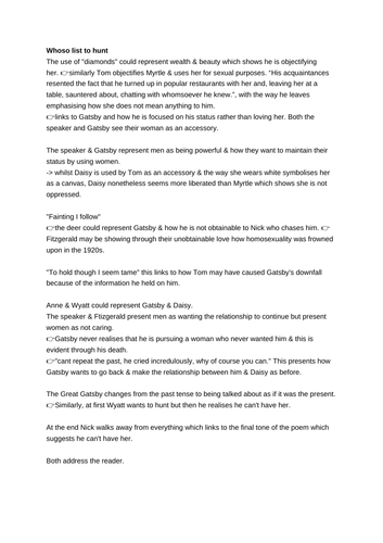 AQA A level English Literature: Love through the ages: the Great Gatsby ...