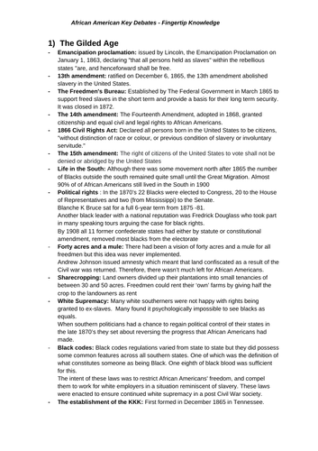 OCR A level History: Civil Rights in the USA 1865-1992: African ...