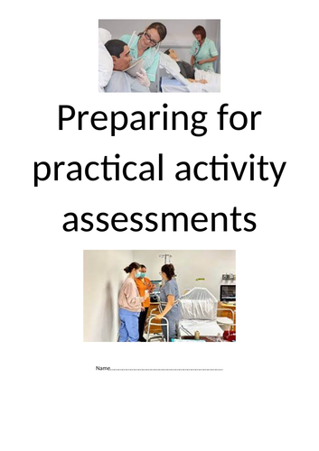 T Level Health - preparing for practical activities assessments | Teaching Resources