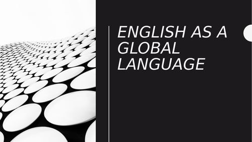 A2 English Language - The global spread of English | Teaching Resources