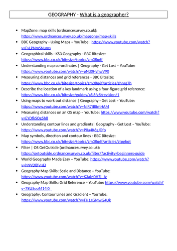 KS3 Geography - What is a geographer? | Teaching Resources