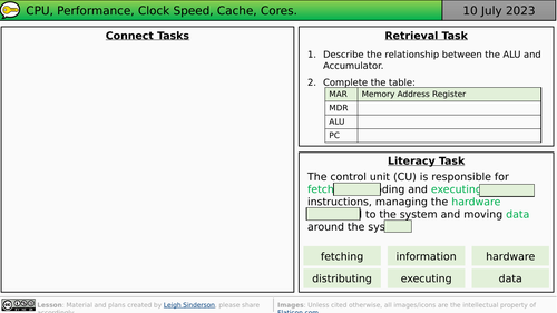 GCSE Computer Science: CPU Performance | Teaching Resources GCSE Computer Science: CPU Performance | Teaching Resources
