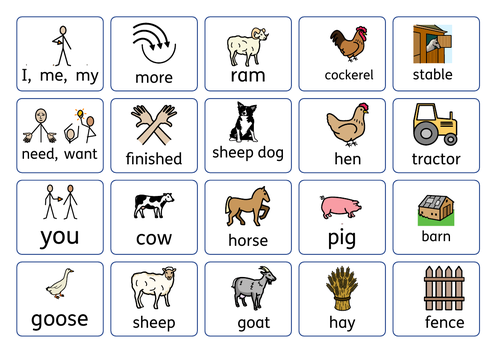 SEN Farm communication chart | Teaching Resources