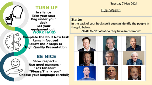 Lesson 5 - Wealth - Human Rights and Social Justice - GCSE AQA RS ...