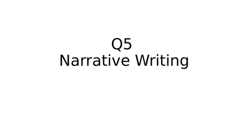 AQA Language Paper 1 - Narrative writing planning and prep | Teaching ...
