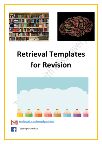 Blank Templates for Revision | Teaching Resources