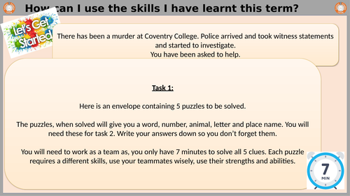 Murder Mystery | Teaching Resources