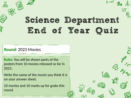 Science End of Year Quiz 2023 | Teaching Resources Science End of Year Quiz 2023 | Teaching Resources