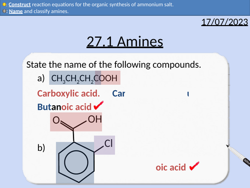 A level Chemistry: Amines | Teaching Resources