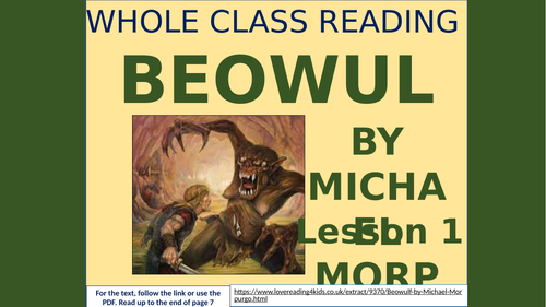 Beowulf - Michael Morpurgo - Whole Class Reading Lessons! | Teaching ...