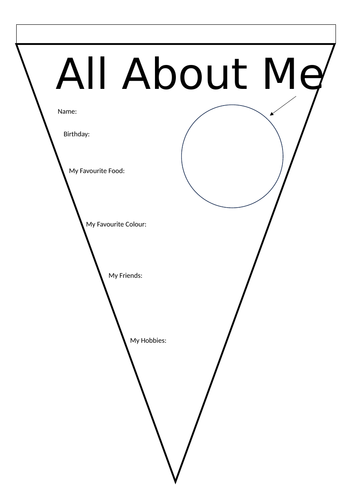 All About Me Transition Day Bunting | Teaching Resources