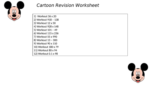 Cartoon worksheet 18 | Teaching Resources