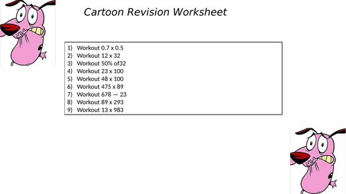 Cartoon worksheet 20 | Teaching Resources