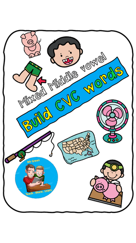 cvc phonics word building | Teaching Resources