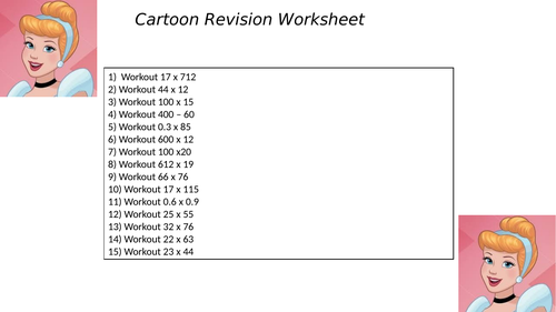 CARTOON WORKSHEET 41 | Teaching Resources